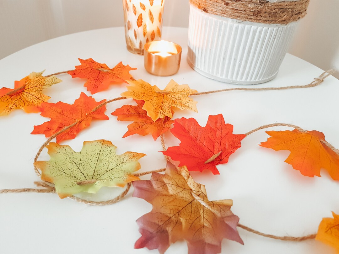 Autumn Leaf String Garland Autumn Leaves Autumn Garland - Etsy