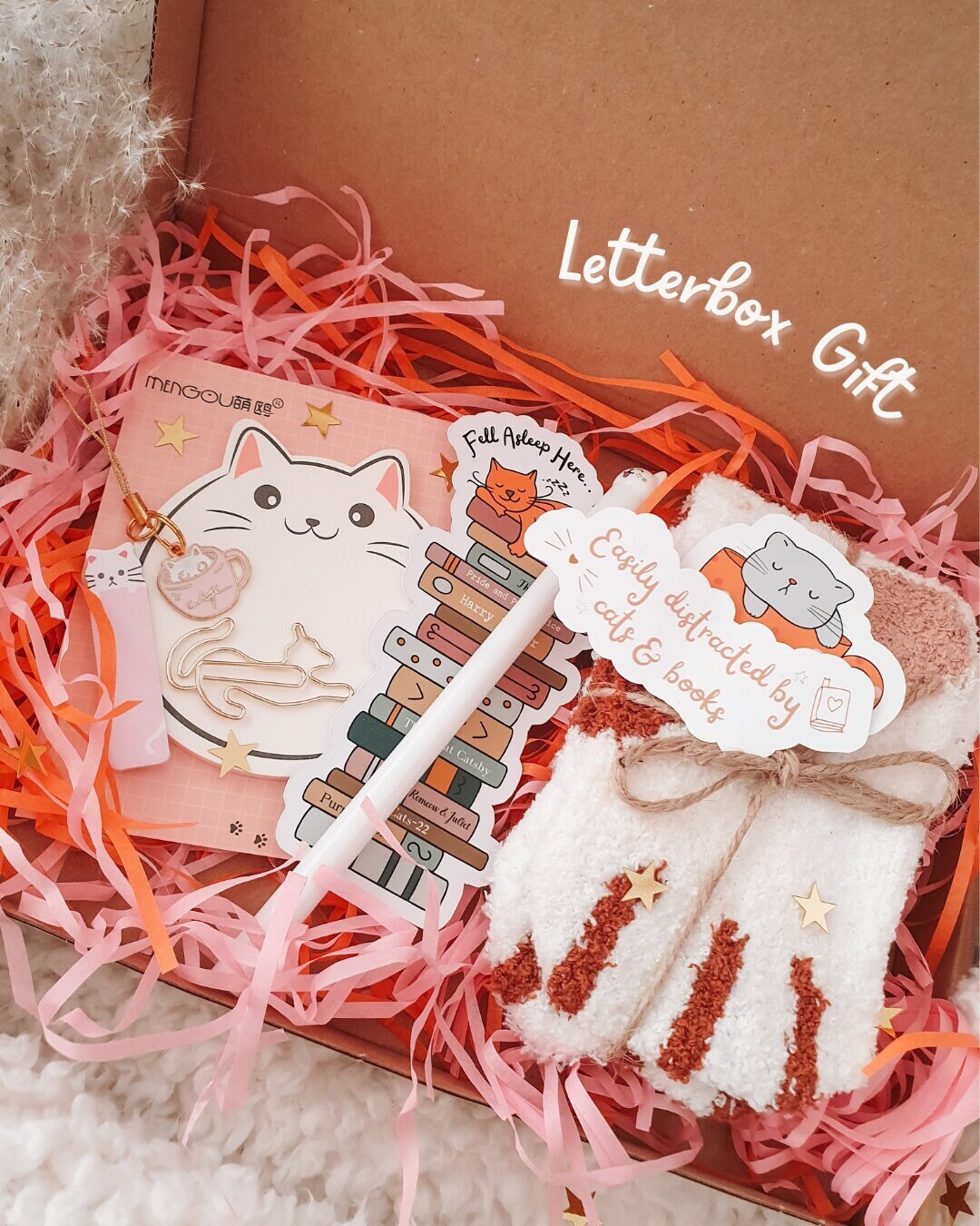 Paws & Pages Letterbox Gift | Cats and Books | Booklover Box | Bookish ...