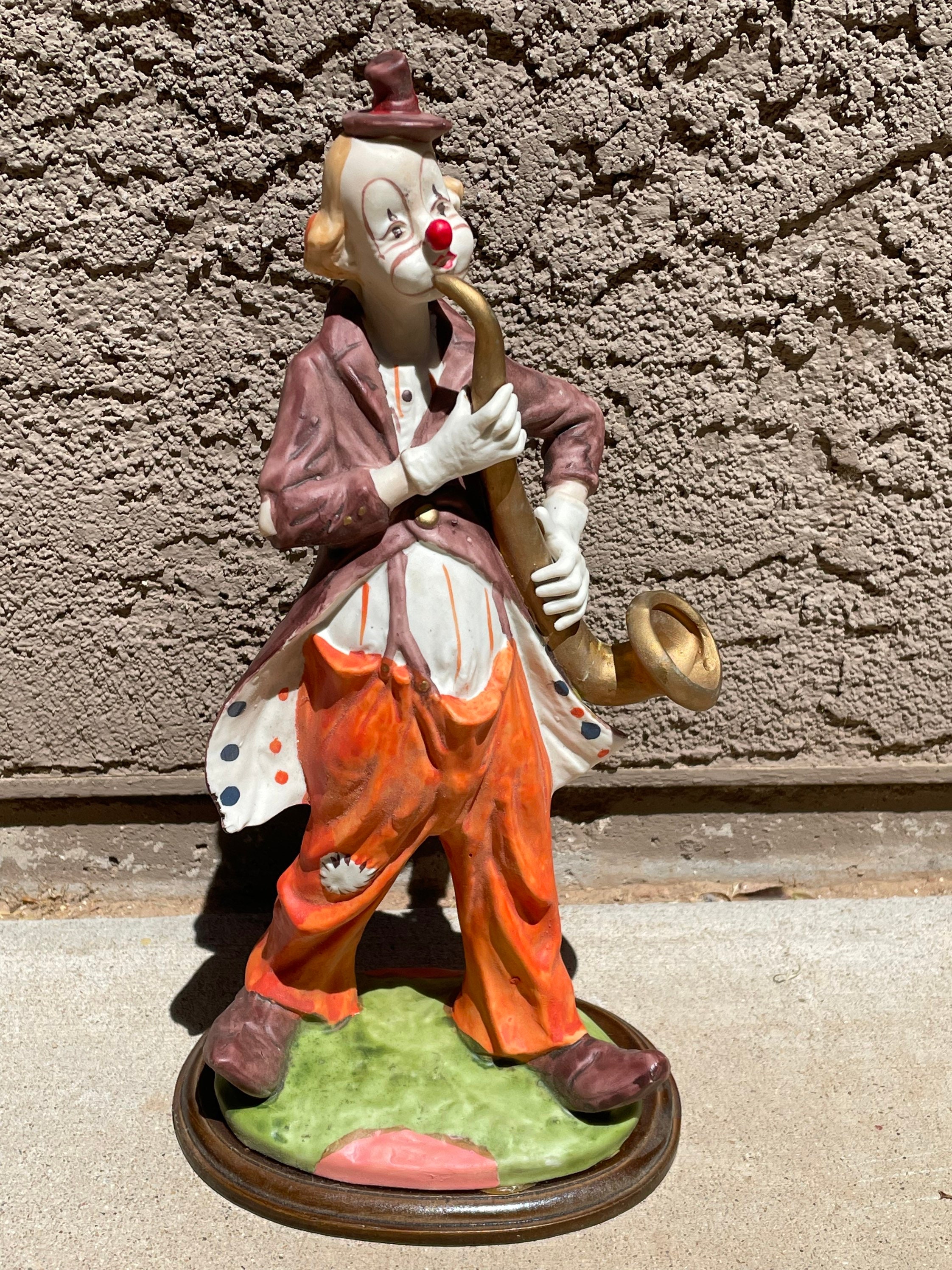 Saxophone Clown Figure - Etsy
