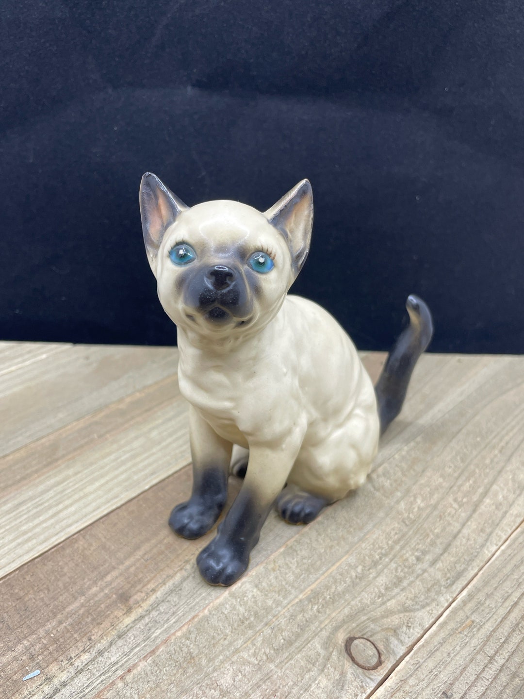 Lefton Siamese Cat Figurine - Etsy