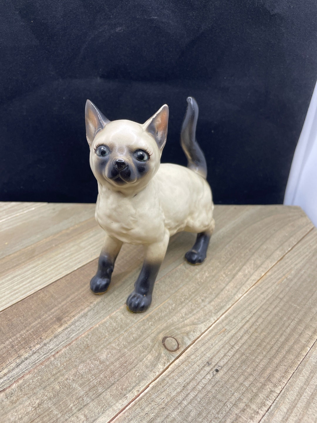 Lefton Siamese Cat Figurine - Etsy