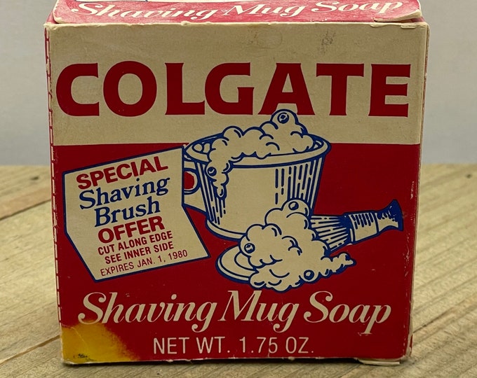 Colgate Shaving Mug Soap, Unopened, Soap Present - Etsy
