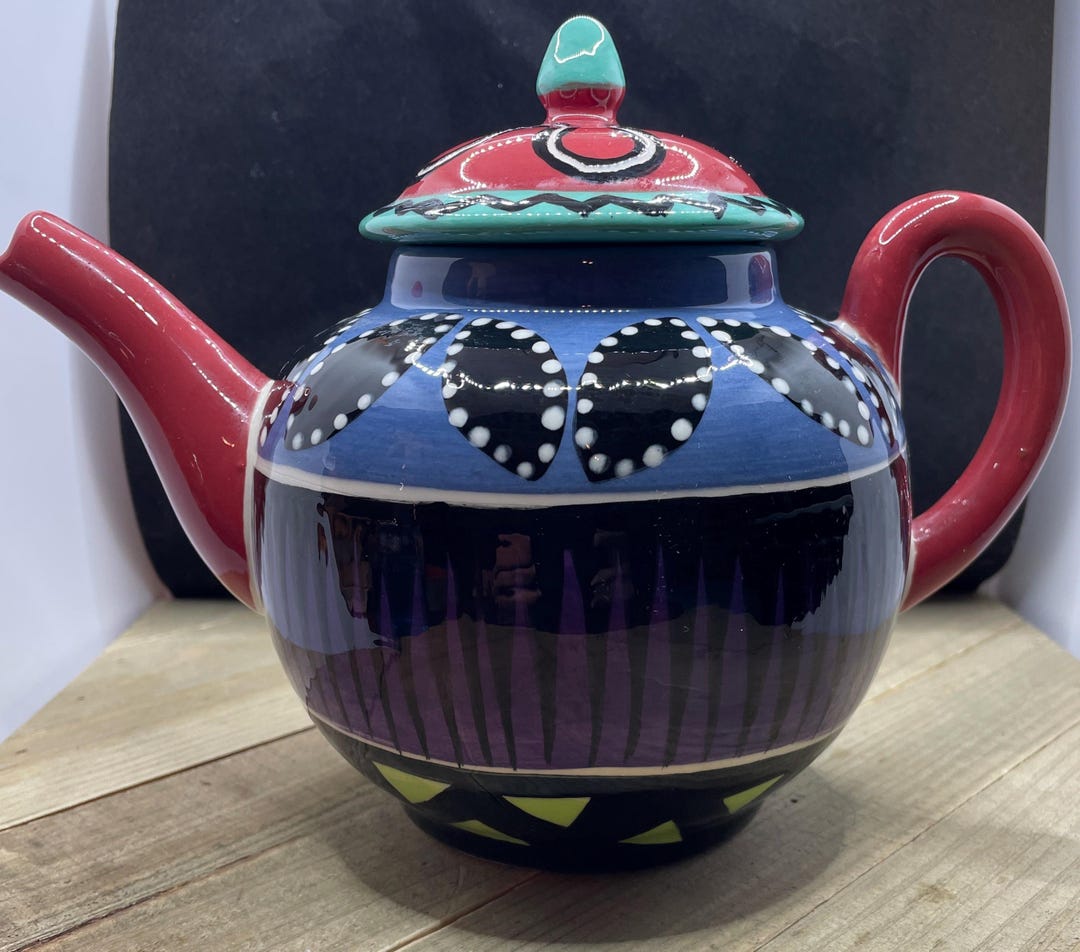Handpainted Teapot Signed by Artist - Etsy