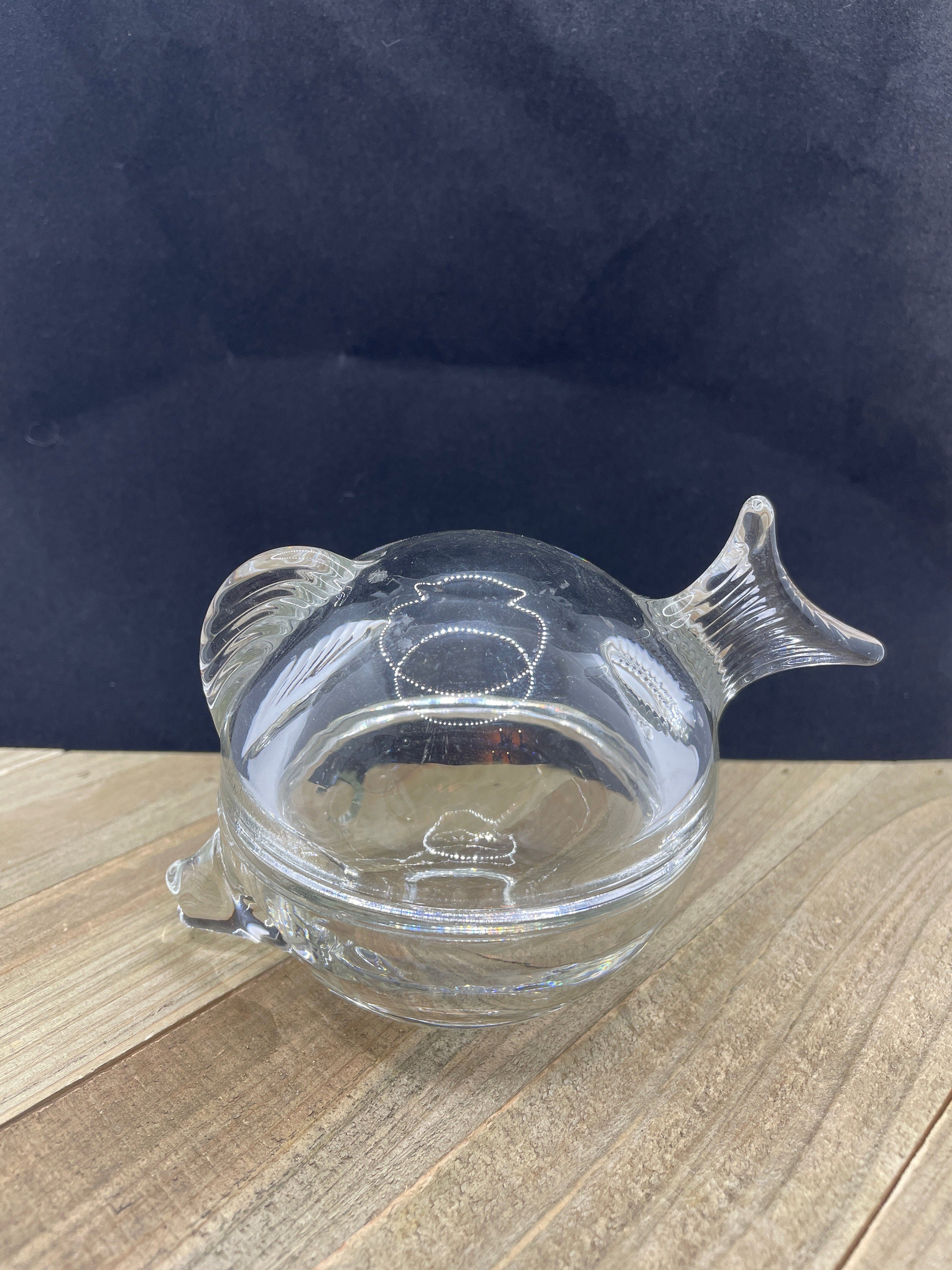 Anchor Hocking Lidded Glass Fish Dish - Etsy