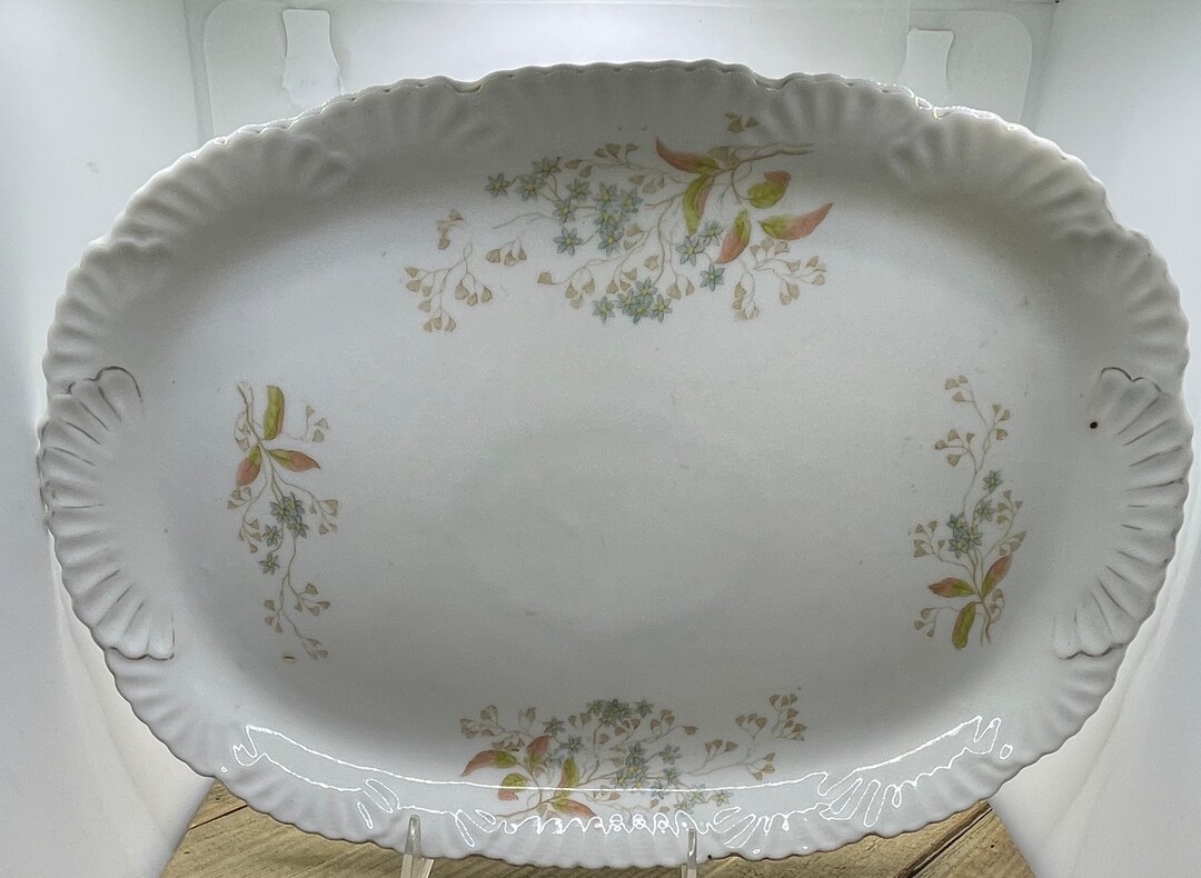 Imperial Karlsbad China Floral and Scalloped Serving Dish-austria - Etsy