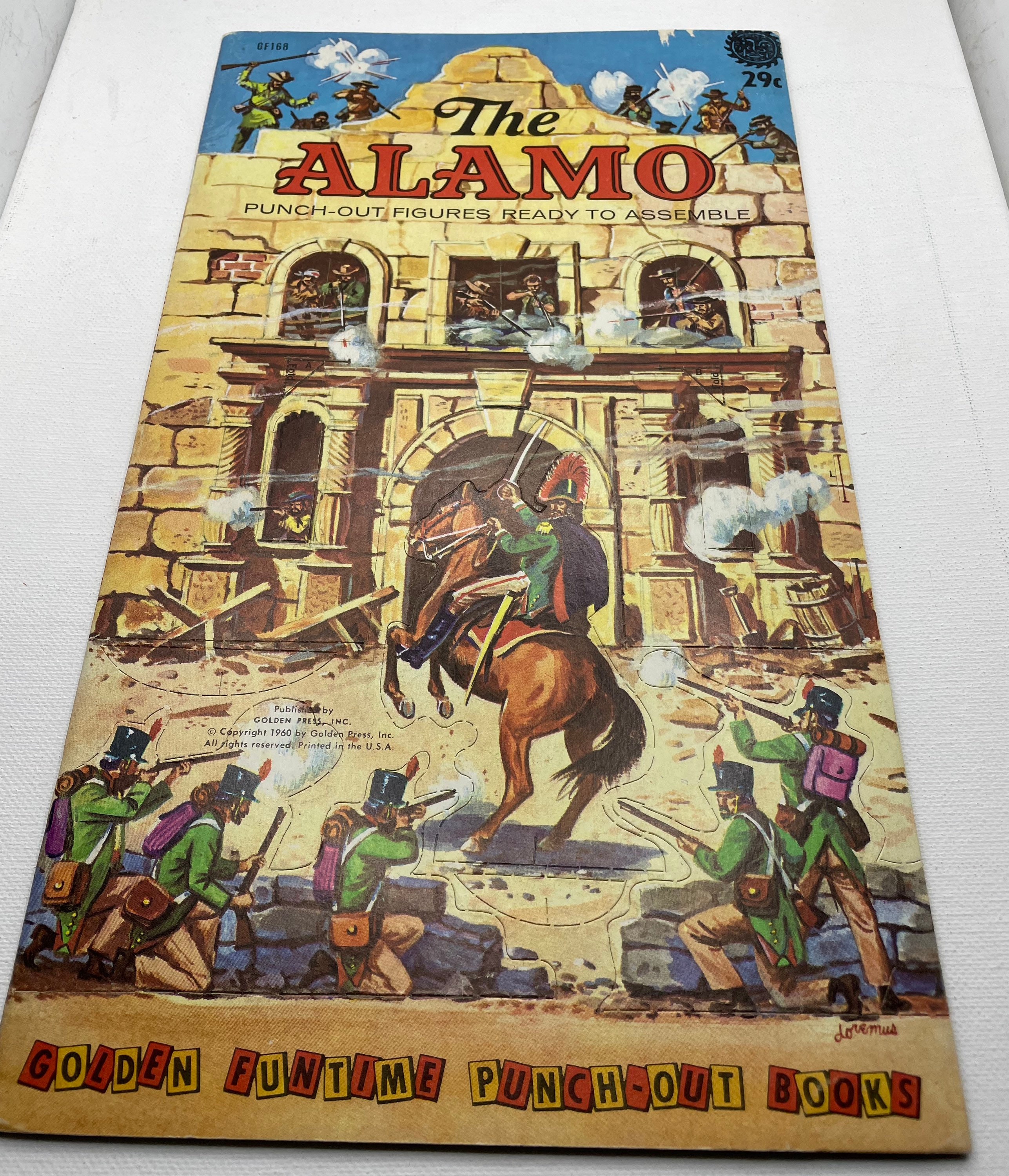 The Alamo, Golden Funtime Punch-out Books, Golden Press Inc. U.S.A ...