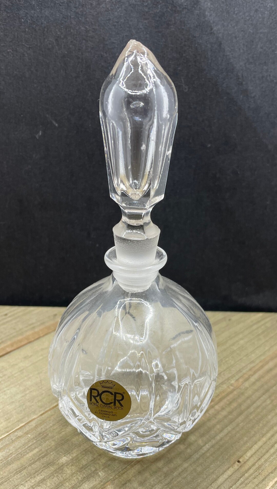 Royal Crystal Rock Perfume Bottle With Stopper-italy - Etsy