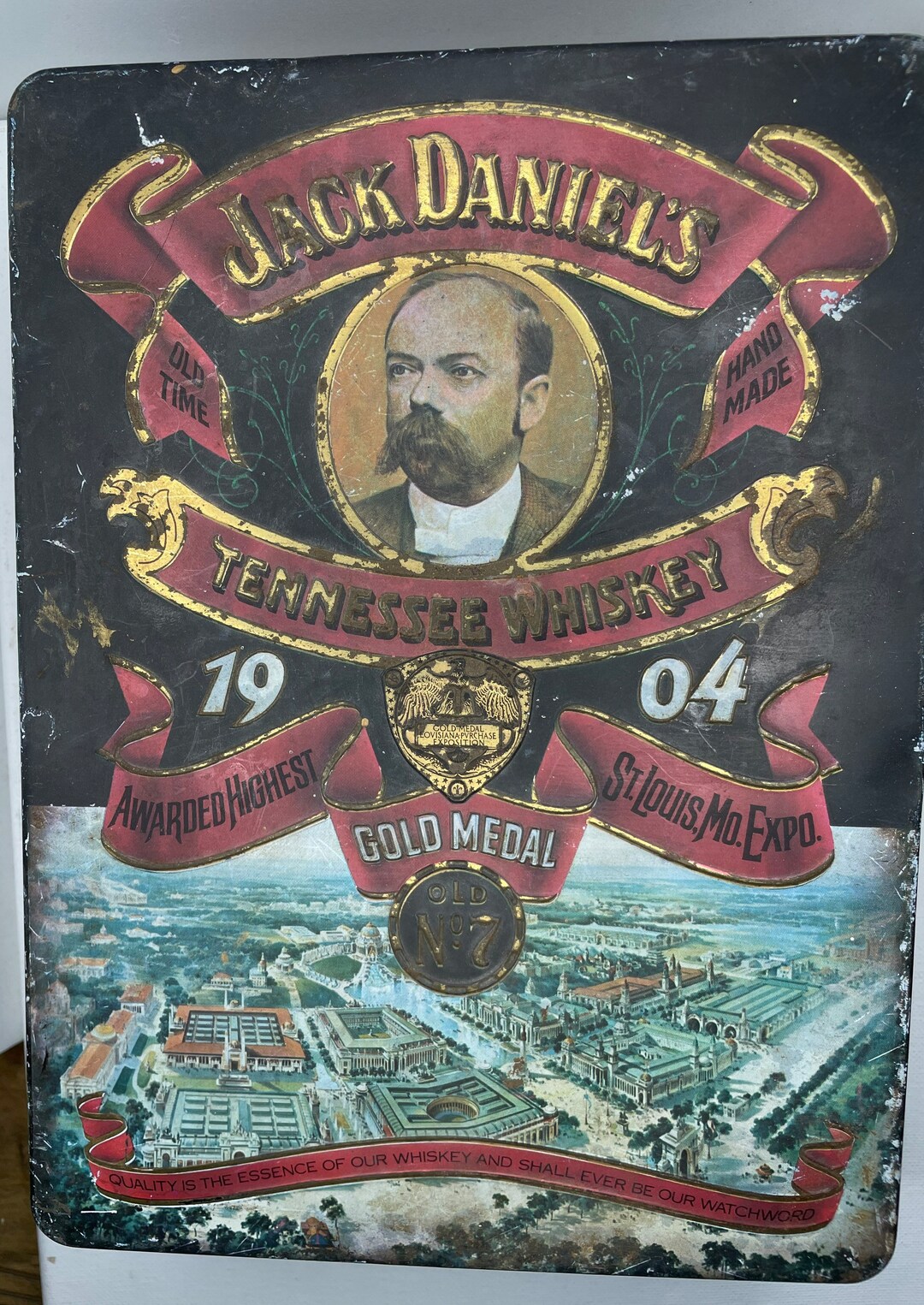 Jack Daniels Old No. 7 Tin, Barringer, Wallis, and Manners-england - Etsy