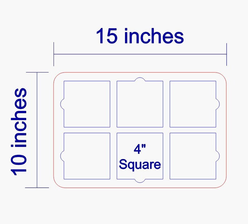 Square Coaster Engraving Jig, 4 Inch, SVG & Lightburn File, 6 Grid ...