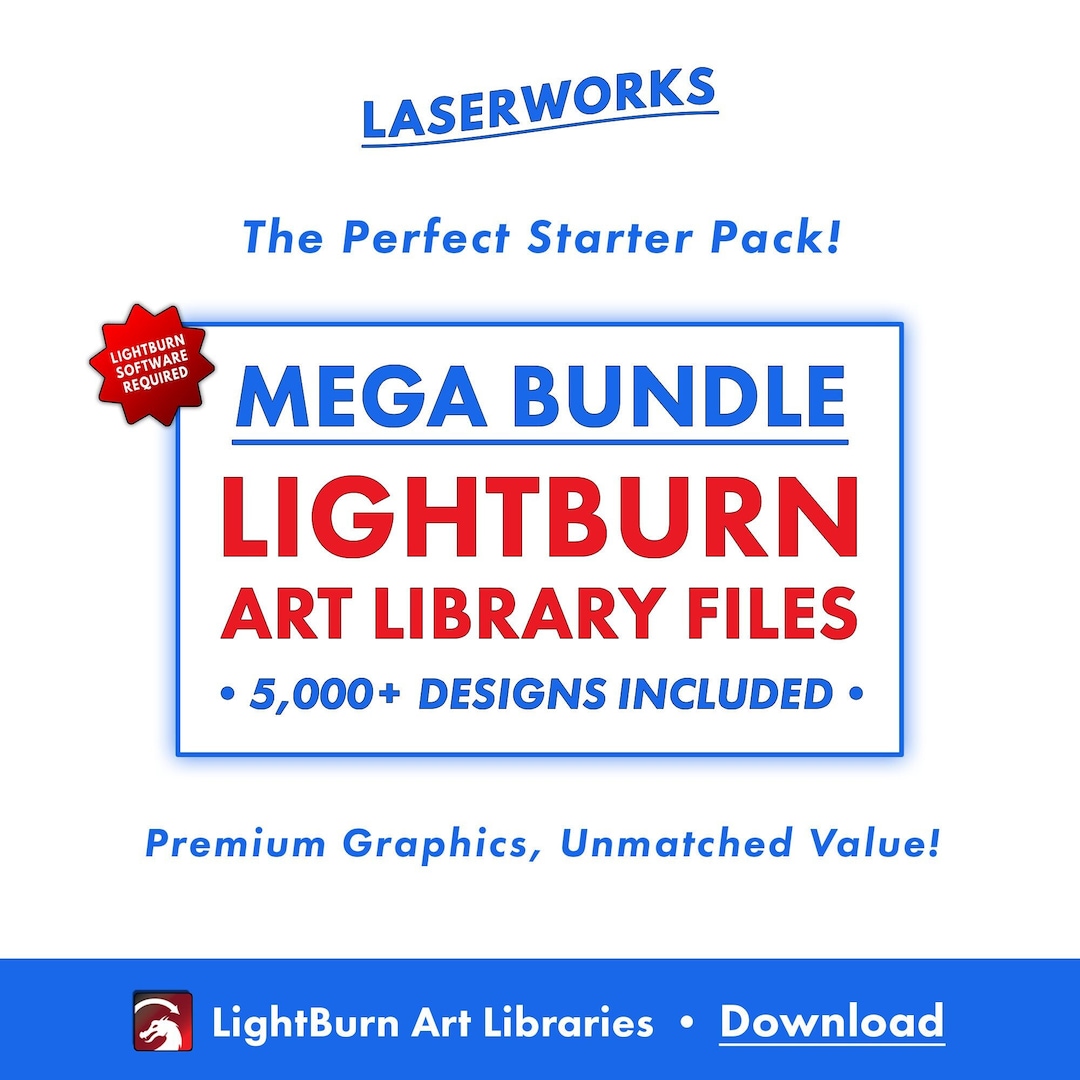 Lightburn Art Library File Bundle: 5000+ Vector Designs (digital ...