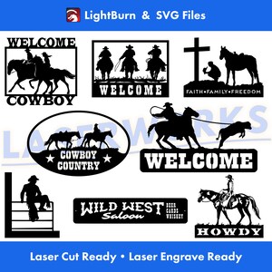Western Welcome Signs: Cowboy and Wild West | Lightburn Art Library ...