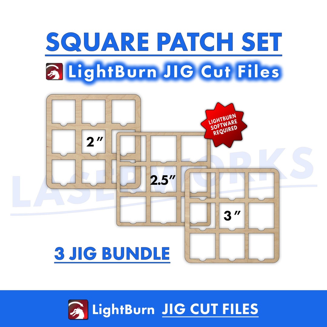 Square Leather Patch Engraving Jigs 2 2.5 and 3 - Etsy