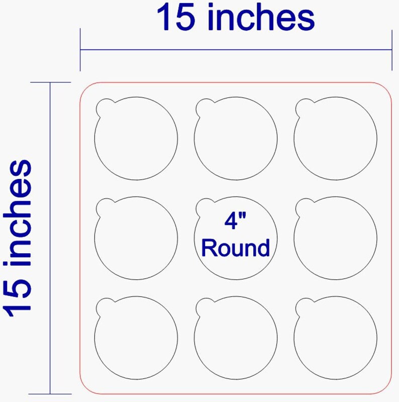 Circle Coaster Engraving Jig, 4 Inch, SVG & Lightburn File, 9 Grid Round Coaster Template Guide ...