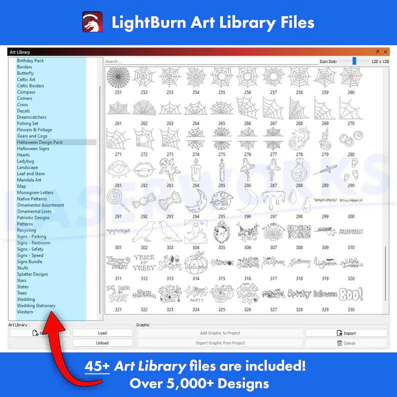 Lightburn Art Library File Bundle: 5000+ Vector Designs (digital ...