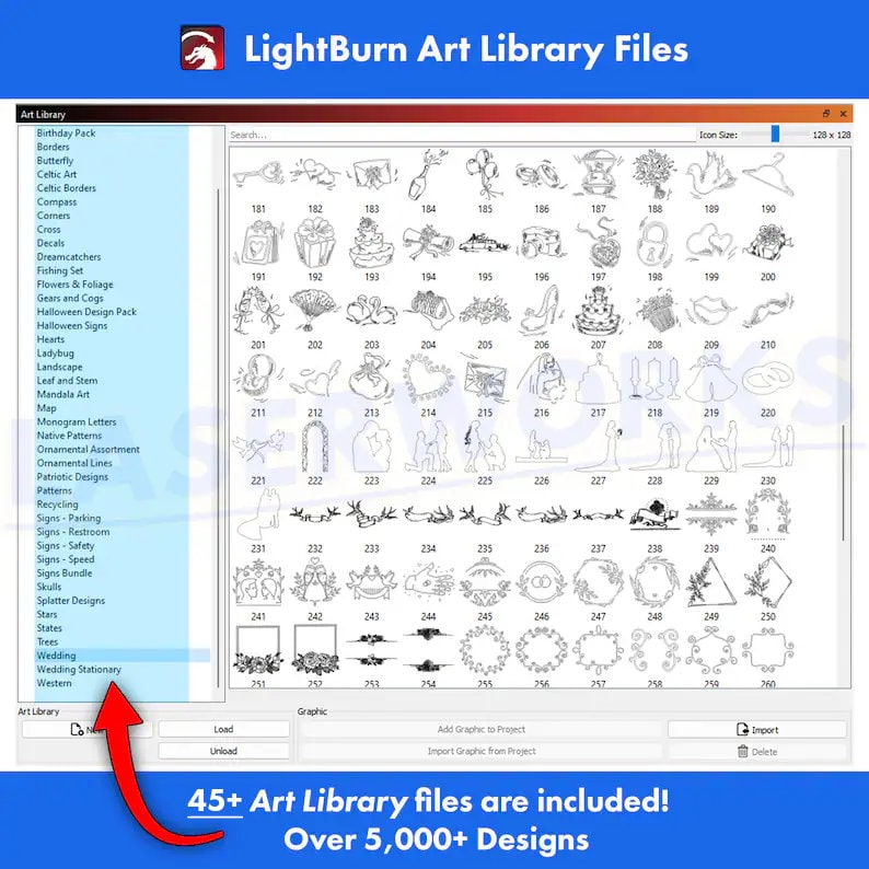 Lightburn Art Library File Bundle: 5000+ Vector Designs (digital ...
