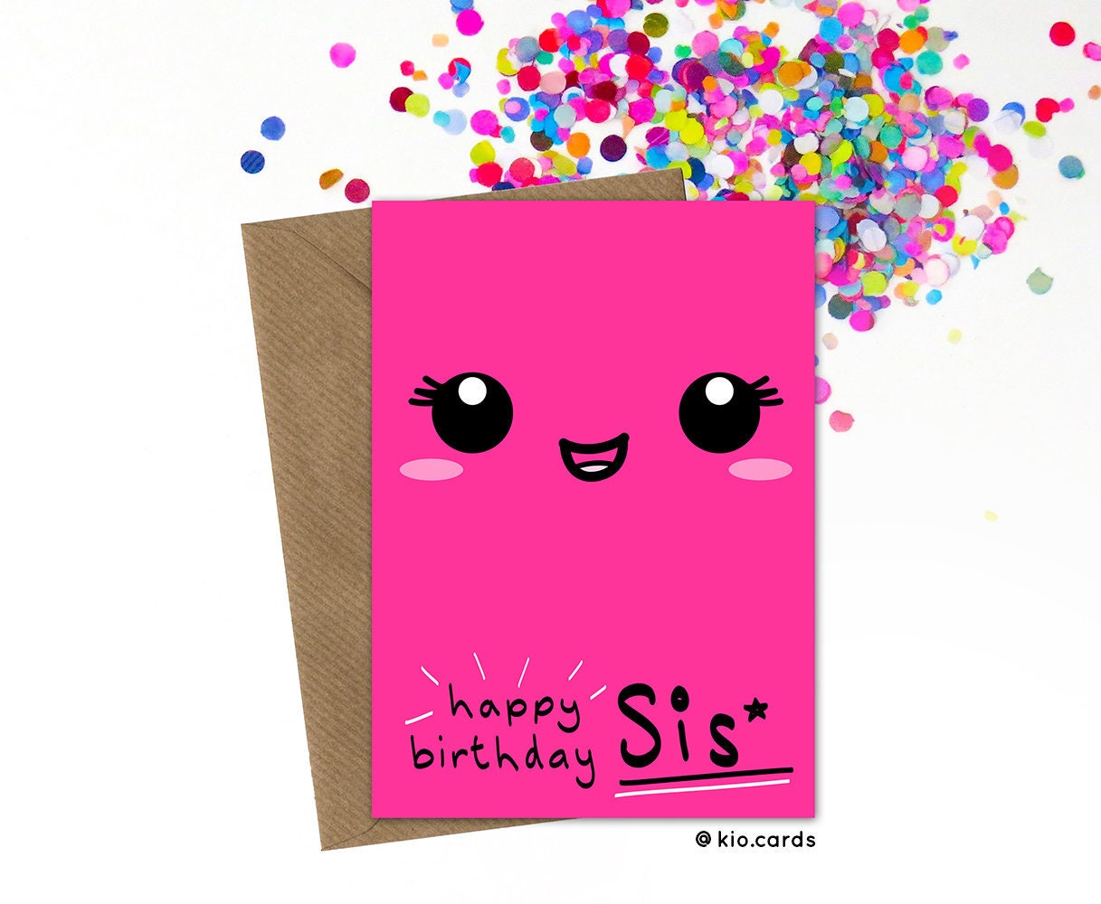 Birthday Cards COTC B28 Birthday Card For Sister Item Code Sister Card 