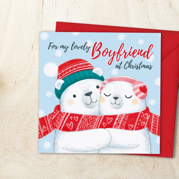 Boyfriend Christmas Card - Etsy