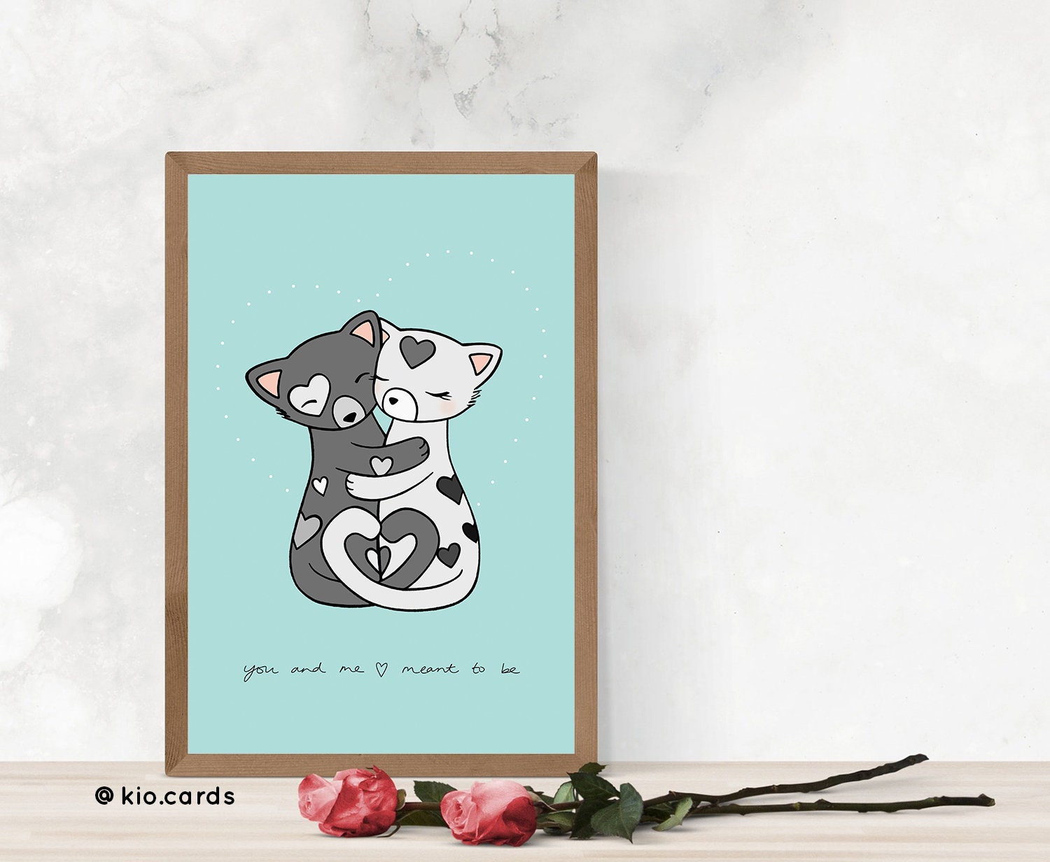 Love Poster Romantic Wall Art Print Valentines Gift for | Etsy