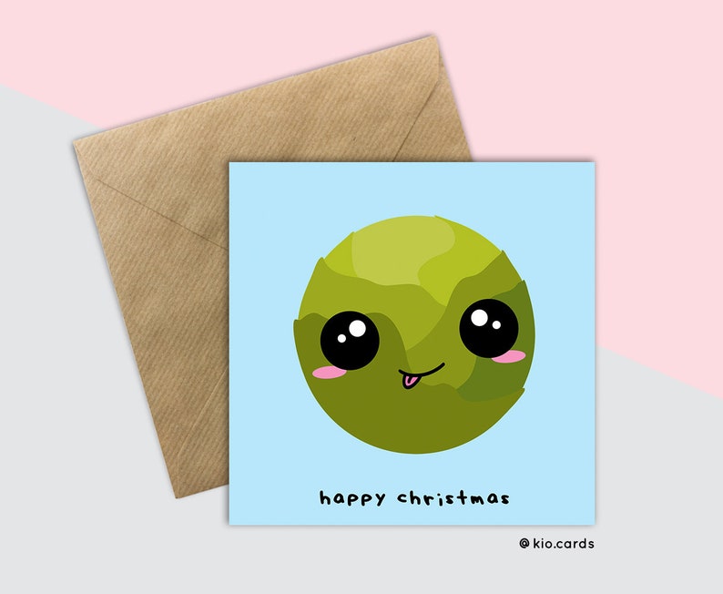Sprout Christmas Card Brussel Sprout Card Little Sprout - Etsy UK