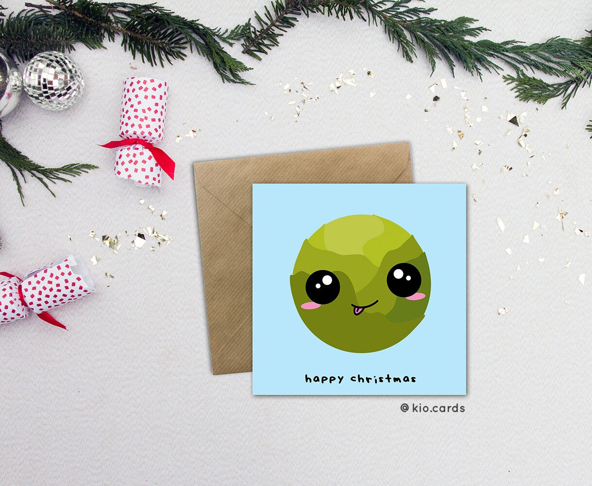 Sprout Christmas Card Brussel Sprout Card Little Sprout - Etsy UK