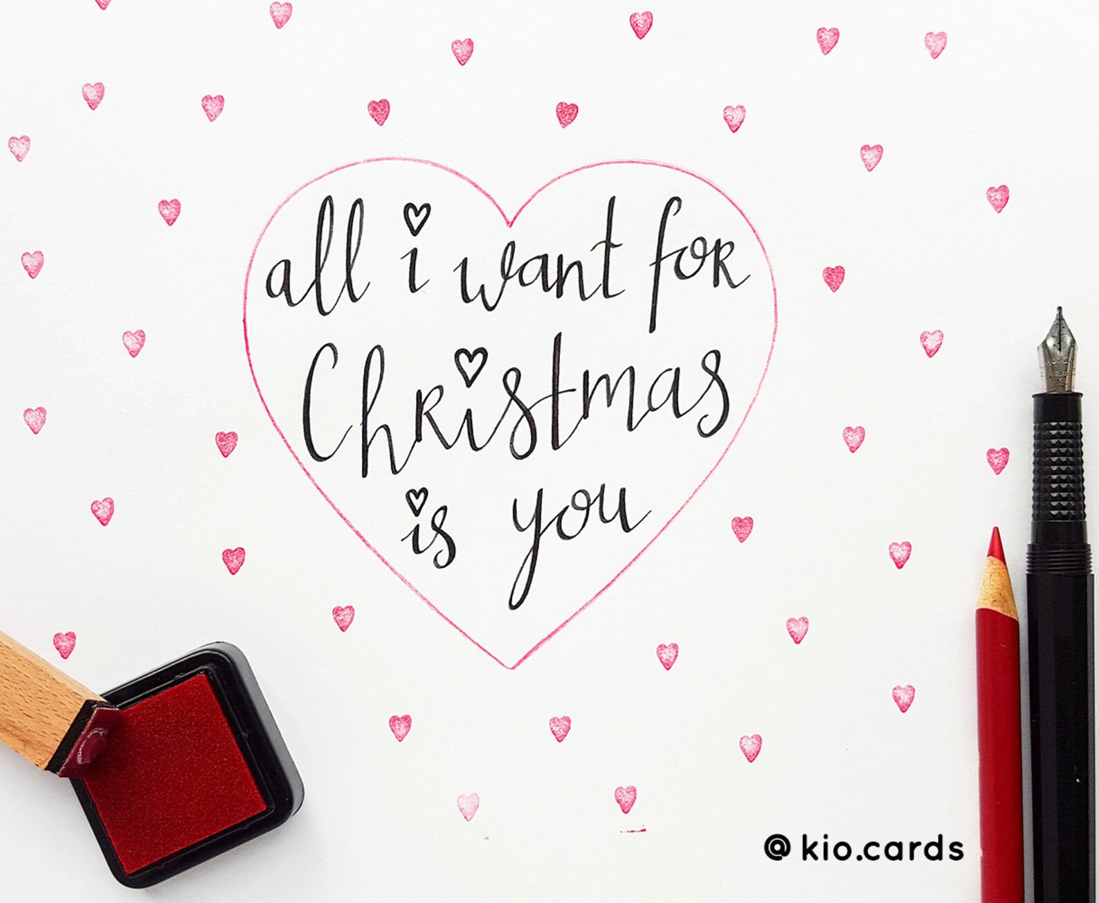 Christmas Card all I Want for Christmas is You - Etsy