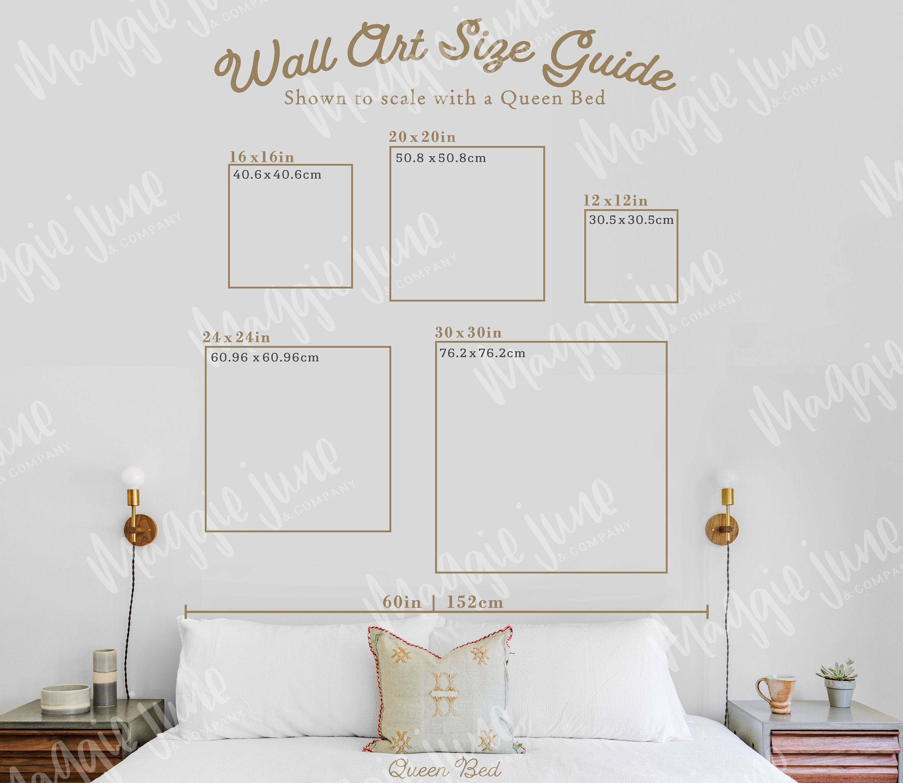 Square Sizes-wall Art Size Guide, Downloadable | Printable Image Size ...