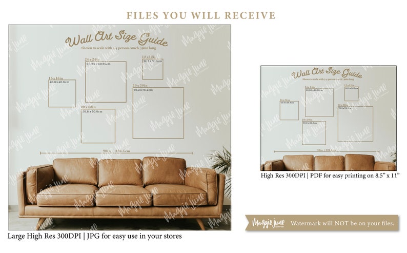 Square Sizes-wall Art Size Guide, Downloadable | Printable Image Size ...