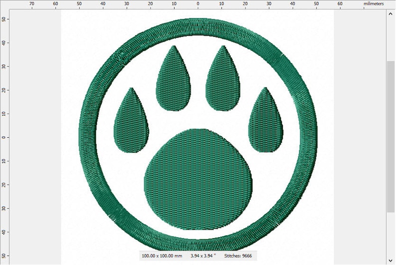 World of Warcraft Monk Paw Symbol Machine Embroidery Design - Etsy