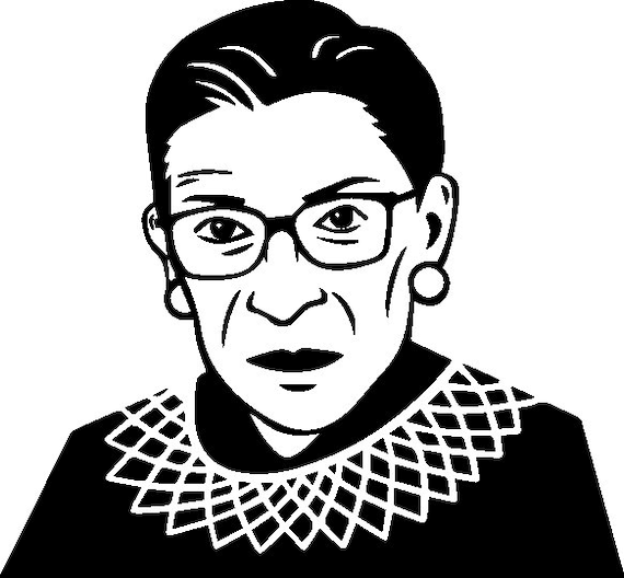 Ruth Bader Ginsburg RBG SVG - Etsy