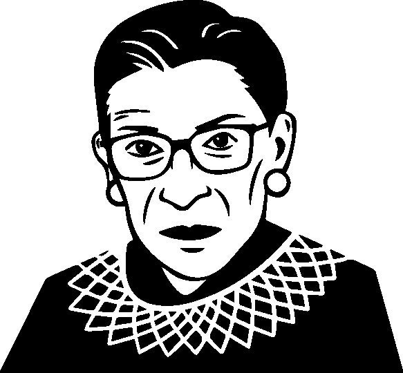 Ruth Bader Ginsburg RBG SVG - Etsy