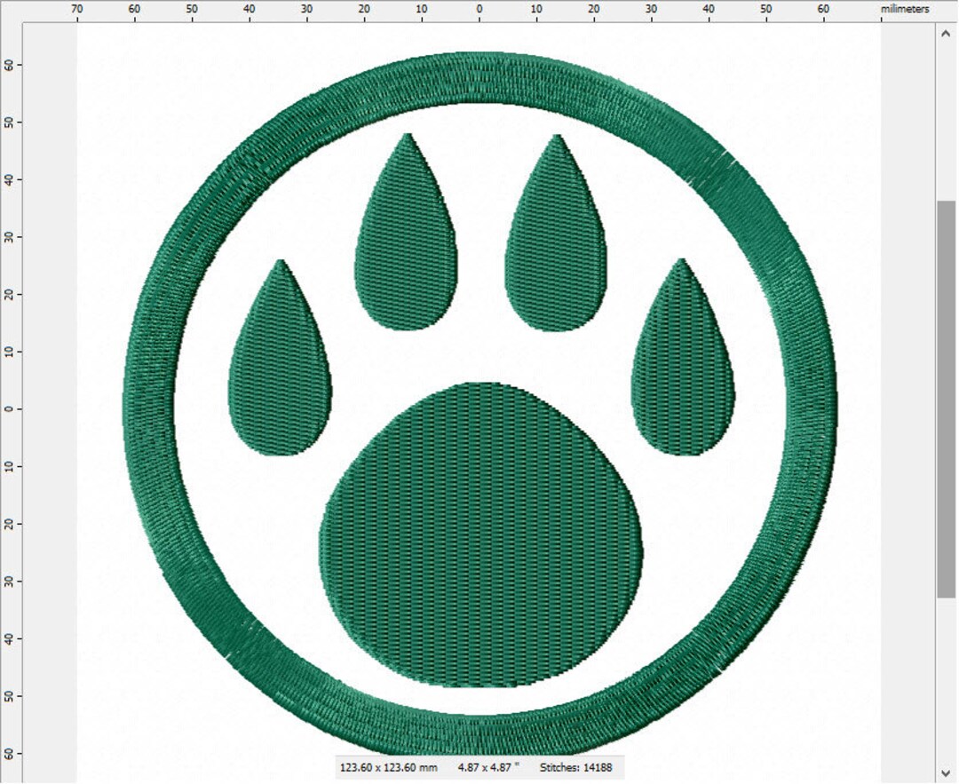 World of Warcraft Monk Paw Symbol Machine Embroidery Design - Etsy