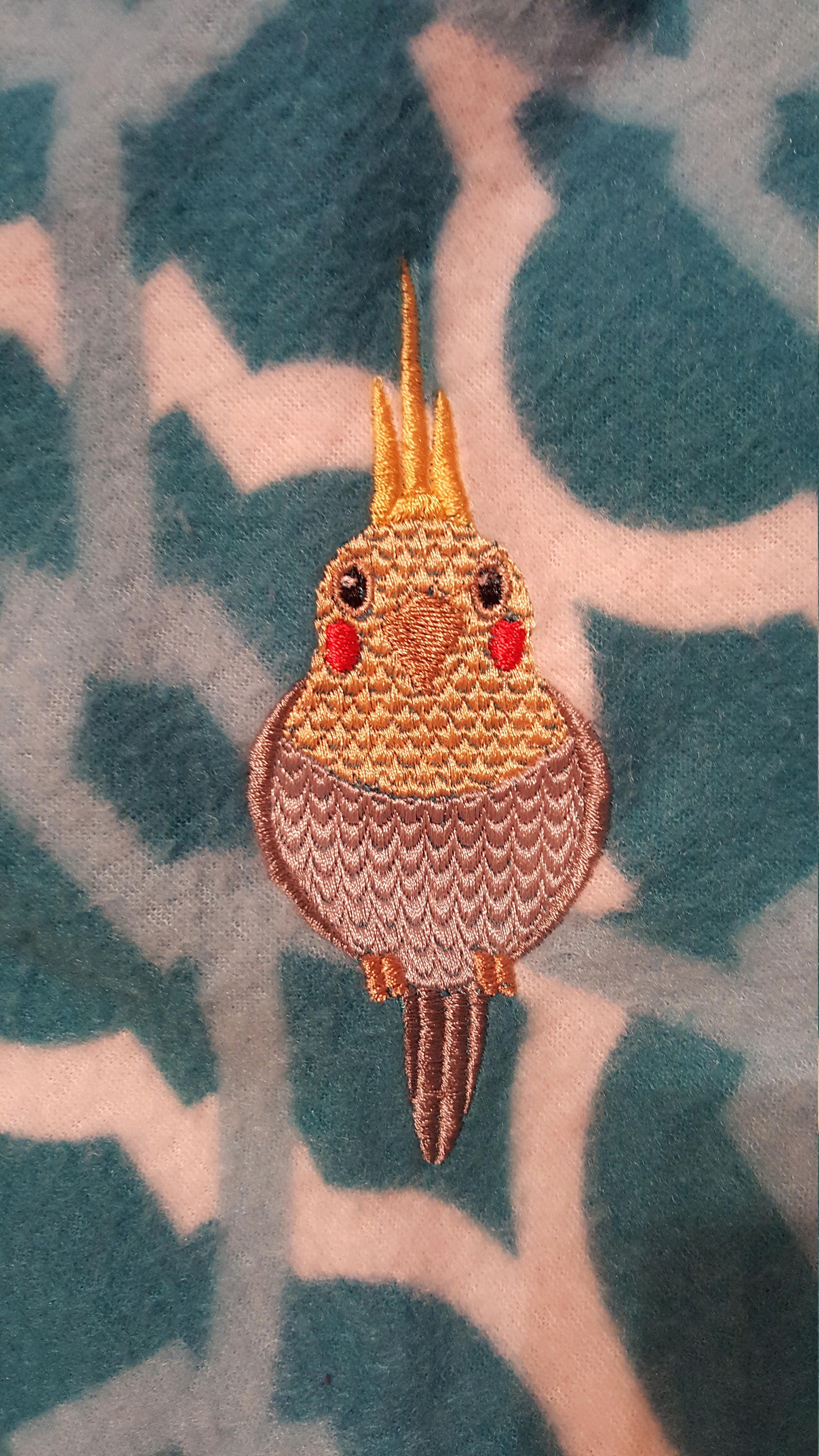 Digitized Cockatiel Machine Embroidery Design - Etsy