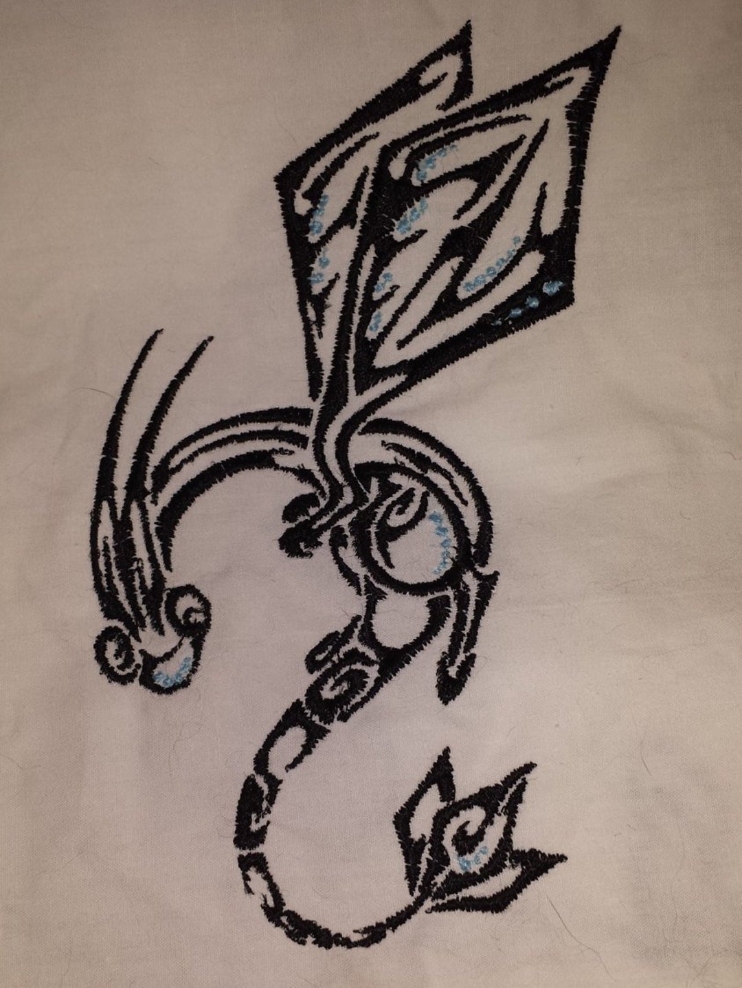 Tribal Flygon by Esmeekramer Flying Dragon Machine Embroidery Design - Etsy