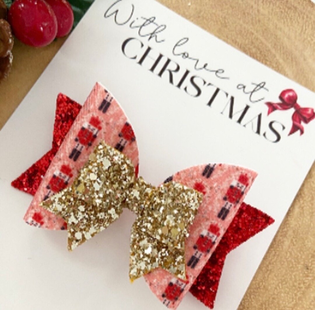 Nut Cracker Bow, Christmas Bows, Christmas Bow, Xmas Bow, Bows for ...