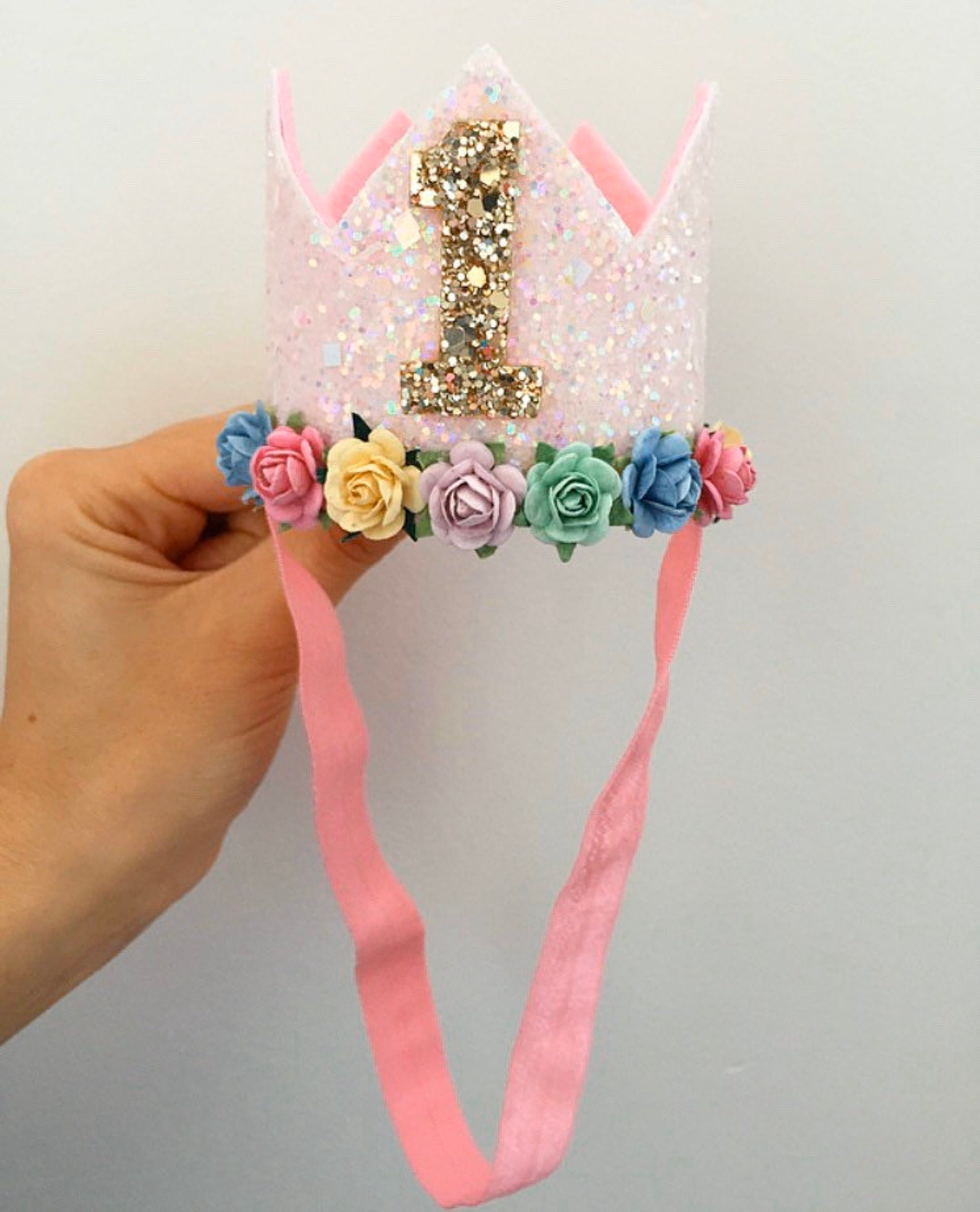 Birthday crown rainbow crown party hat birthday hat cake | Etsy