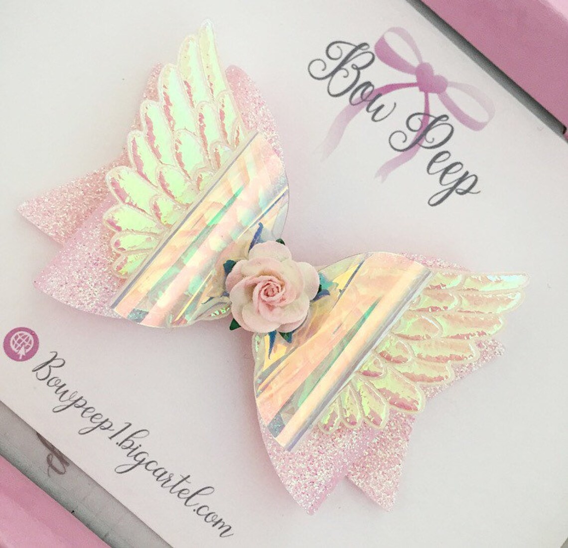 Angel Bow, Angel Wings, Heaven, Angel Wing Hair Bow, Sparkly Hair Bow ...