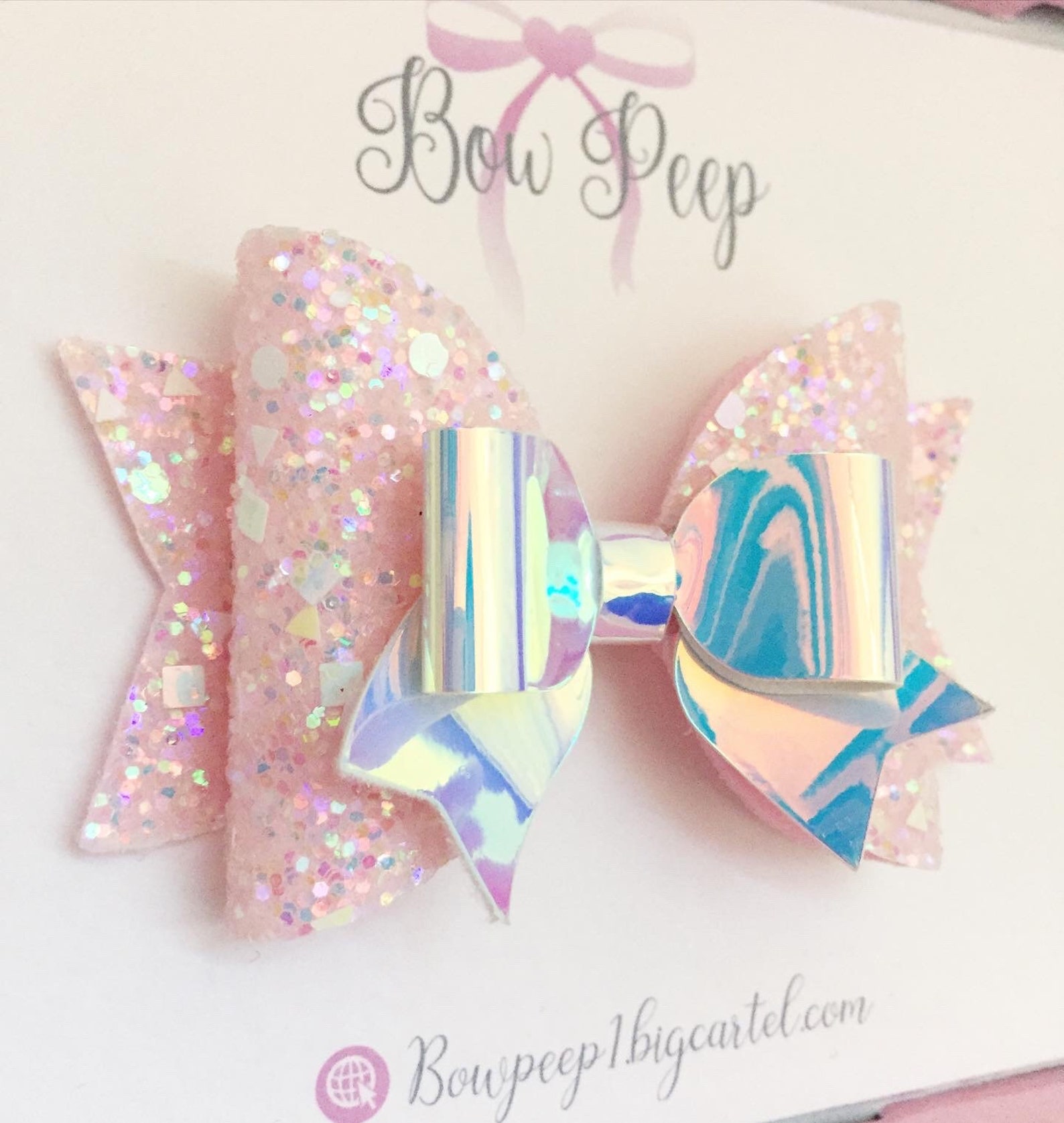 Pink Bow Glitter Bow Iridescent Bow Sparkly Pink Bow Baby - Etsy