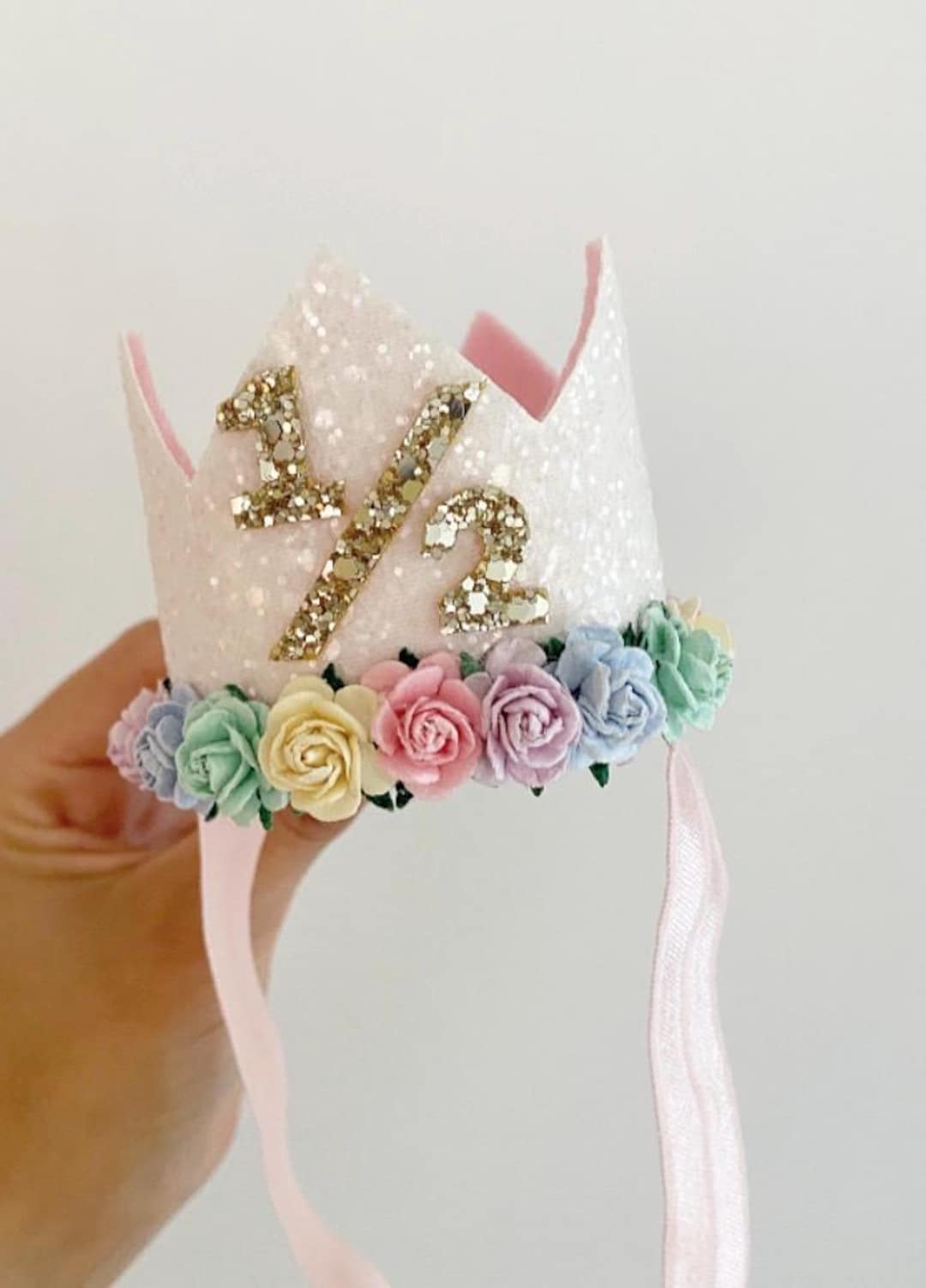 Half Birthday Crown, 6 Months Old Crown, Half Birthday, Gift for 6 ...