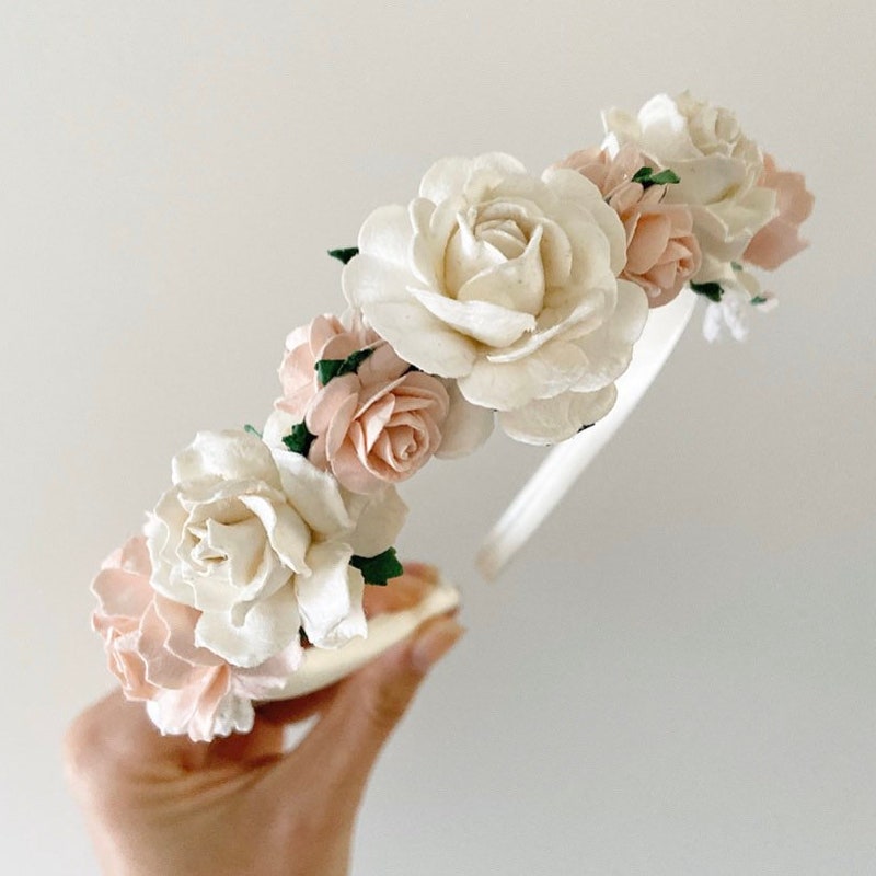 Flower Girl Headband - Etsy