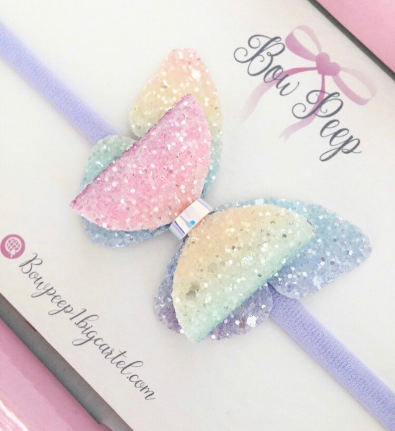 Rainbow Butterfly Hair Clip Butterfly Clip Rainbow Hair Bow | Etsy