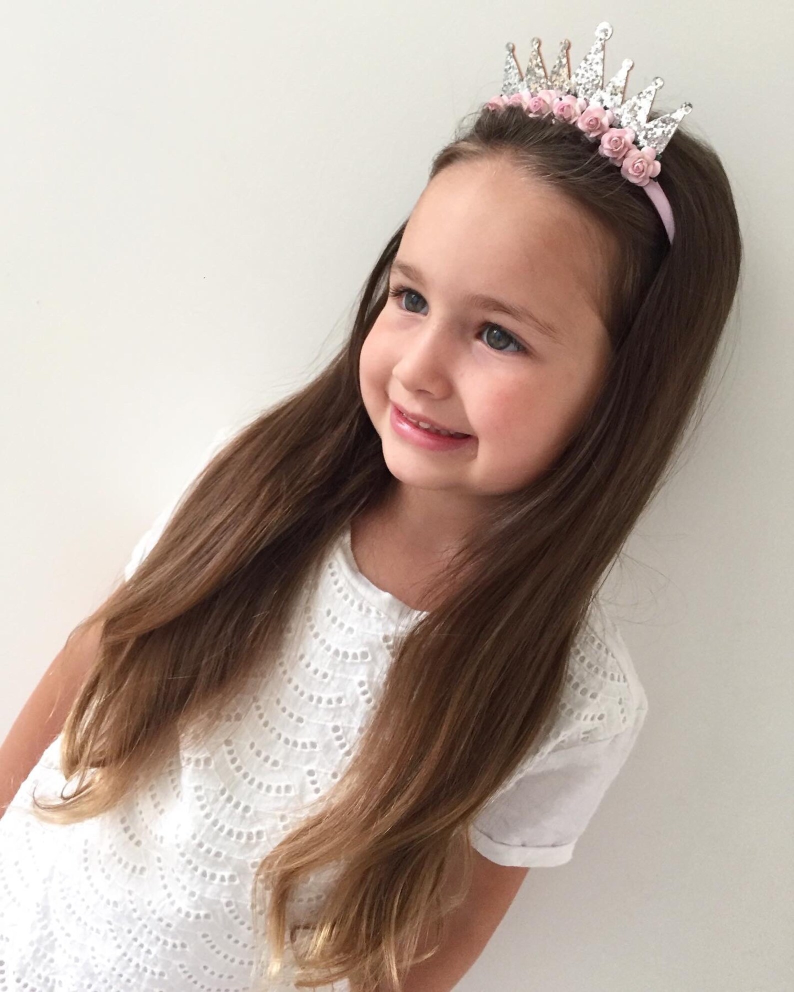 Girls Tiara, Tiara, Childs Tiara, Silver Tiara, Birthday Tiara ...