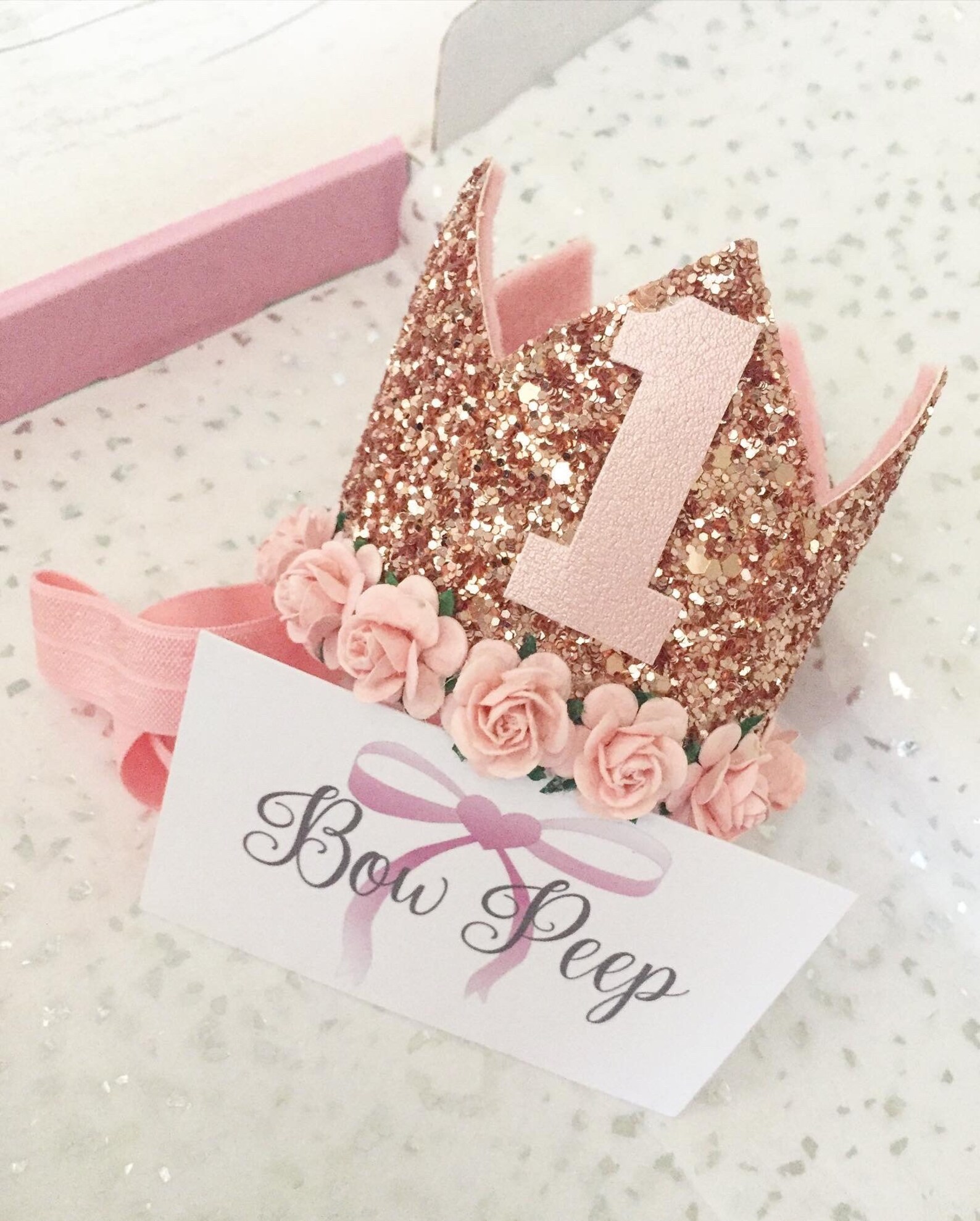 Rose Gold Birthday Crown 1st Birthday Crown any Age | Etsy UK
