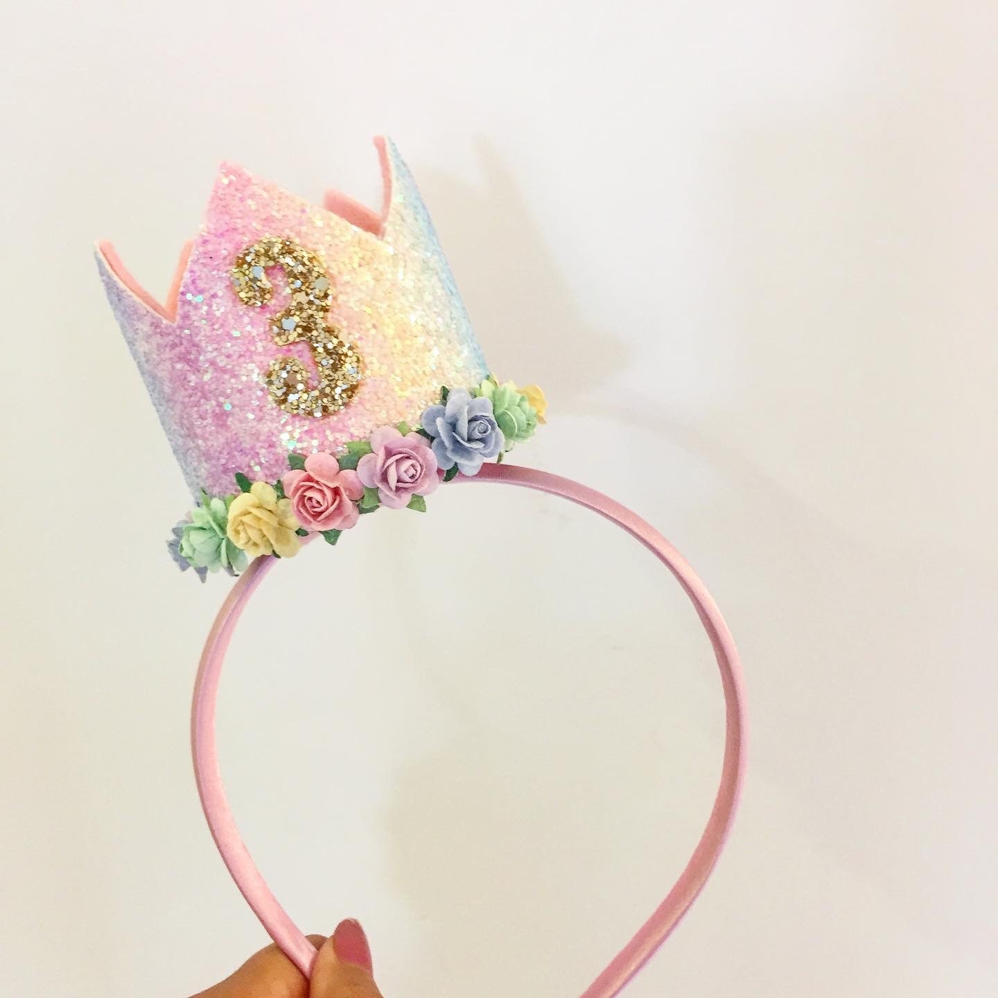 Crown on Alice Band Birthday Crown Party Hat Birthday - Etsy