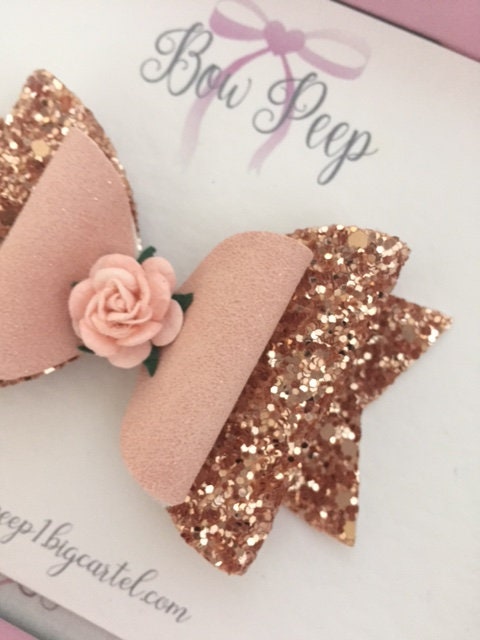 Rose Gold Bow, Bow, Bows, Rose Gold, Autumn, Wedding Bow, Flower Girl ...