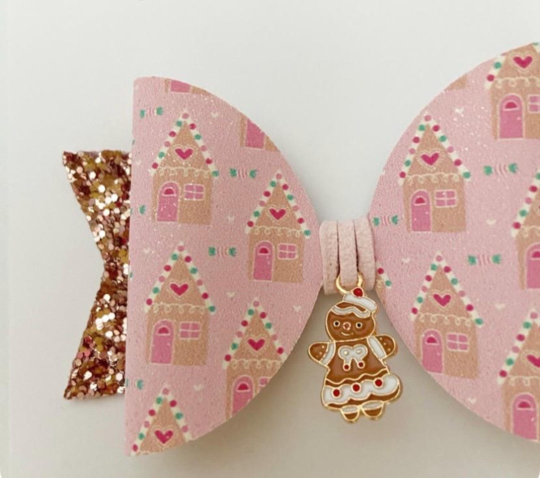Gingerbread Man, Hair Bows, Christmas Hair Bows, Stocking Fillers, Hair ...