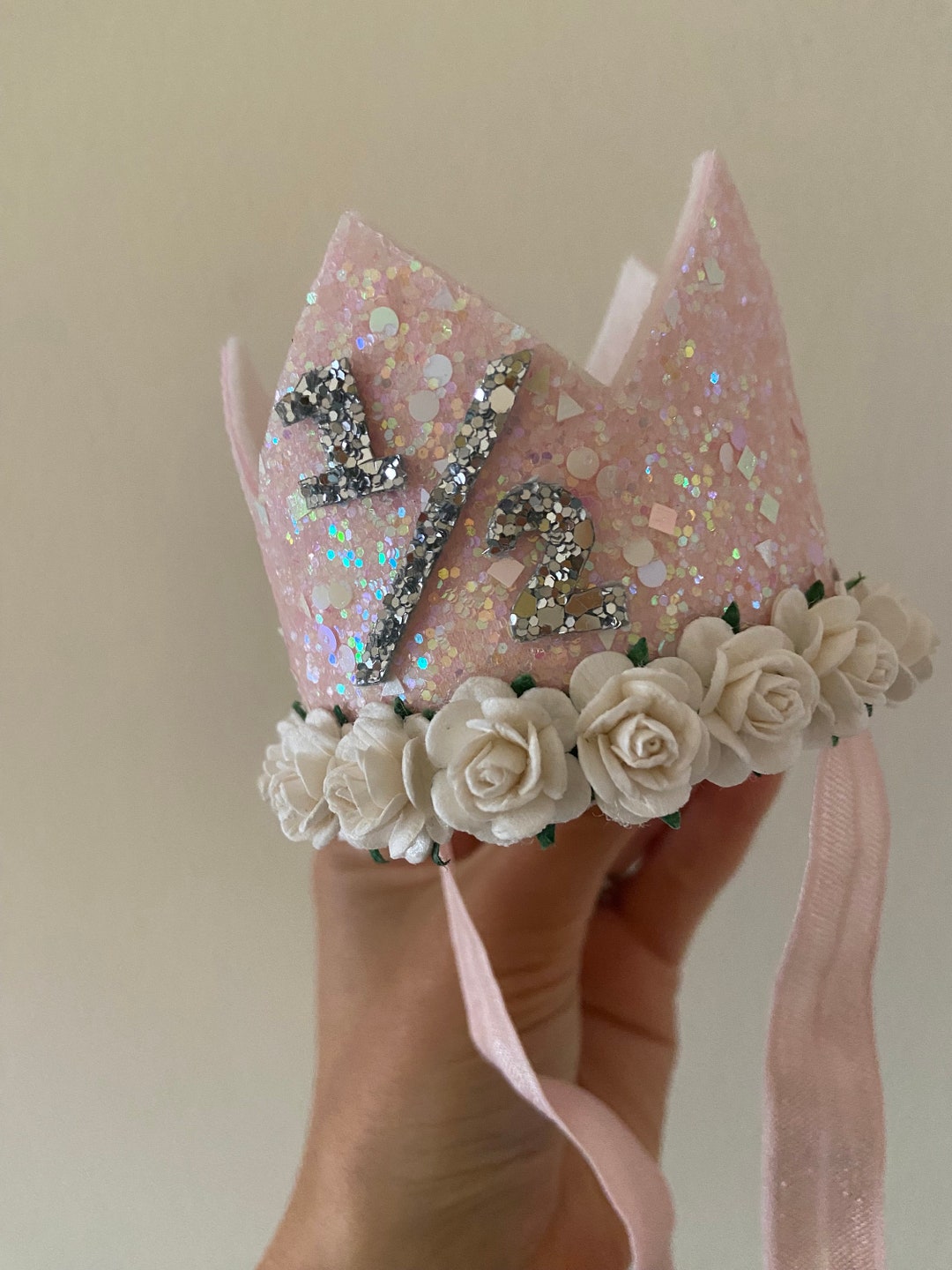 1/2 Birthday Crown, Half Birthday Crown, 1st Birthday Crown, Crown ...
