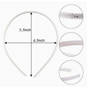 White Alice Band, White Satin Headband, Bridesmaid Flower Piece, Flower ...