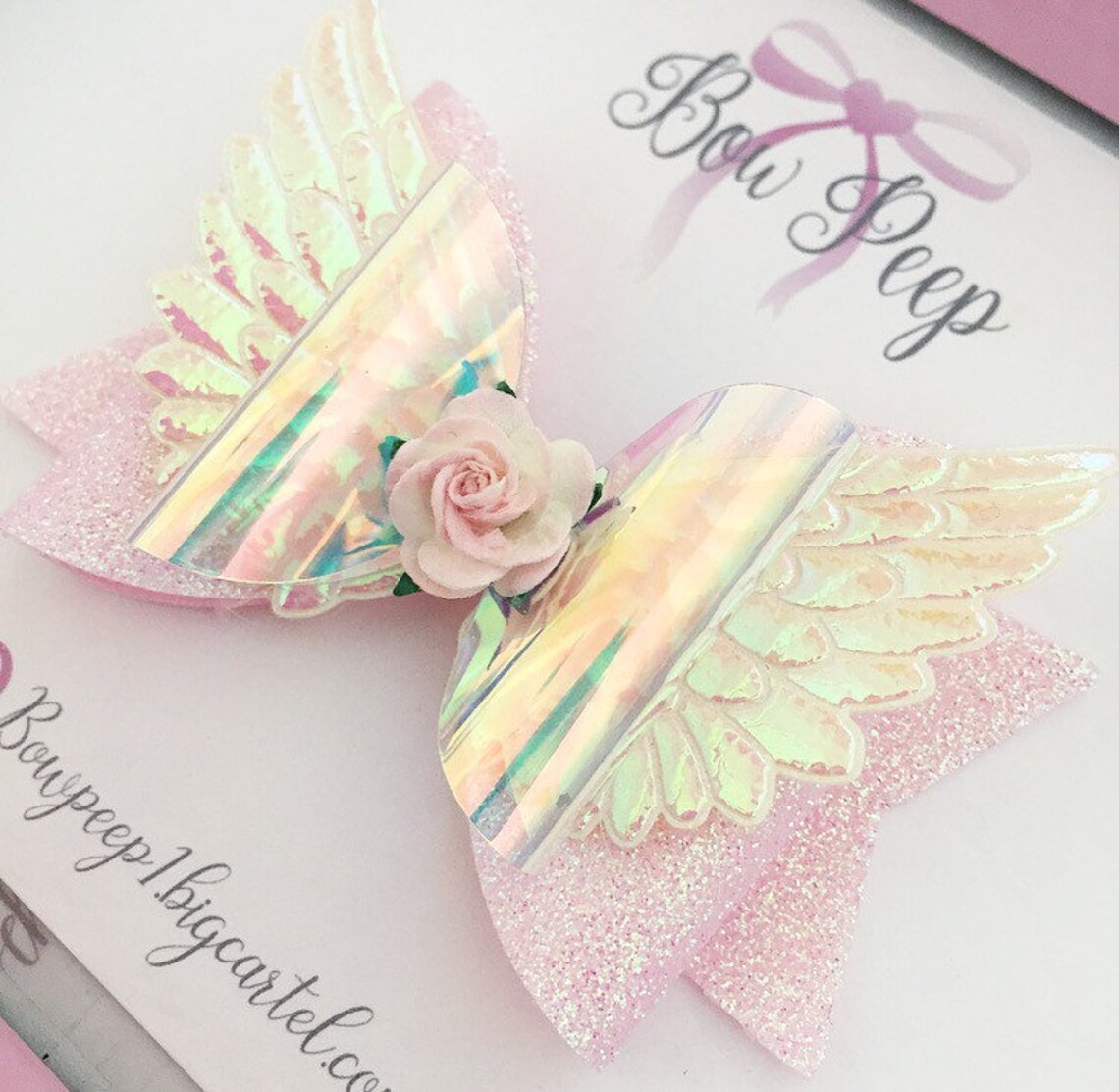 Angel Bow, Angel Wings, Heaven, Angel Wing Hair Bow, Sparkly Hair Bow ...