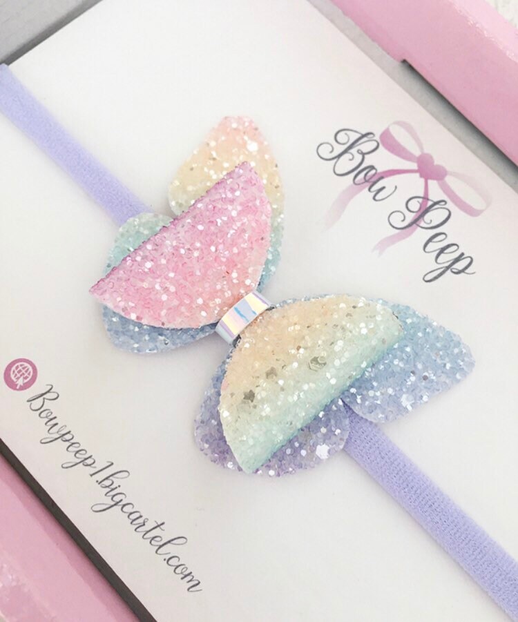Rainbow Butterfly Hair Clip Butterfly Clip Rainbow Hair Bow - Etsy
