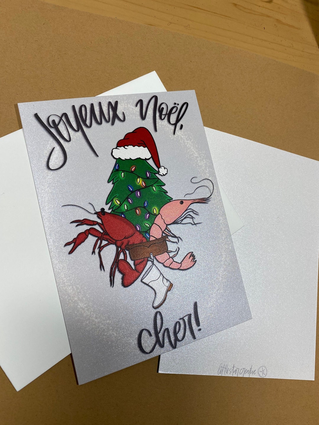 Joyeux Noël Cajun Christmas Card - Etsy
